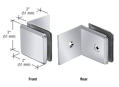 Glass panel clamps with large leg - PAR Shop - Glass Fittings