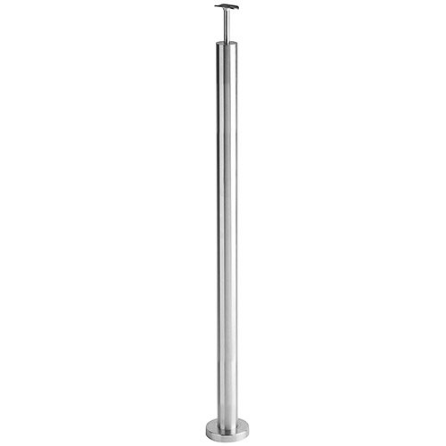 PAR 316 brushed stainless steel balustrade post - PAR Shop - Glass Fittings