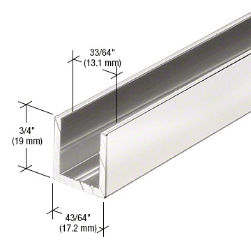 U channel for 12mm glass panel screen - PAR Shop - Glass Fittings