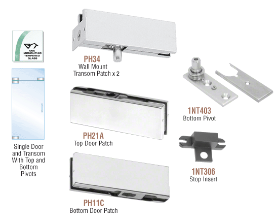 Patch Door Kit for Use with Fixed Transom - Without Lock - PAR Shop ...